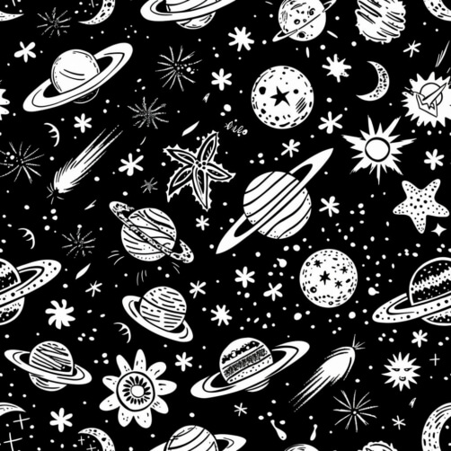 Download Black and White Space Doodle Pattern Patterns Online ...