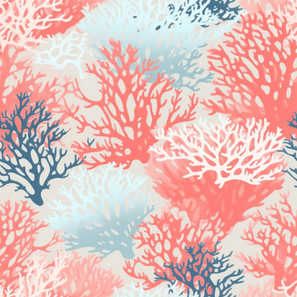 Download Seamless Coral Pattern Patterns Online - Creative Fabrica