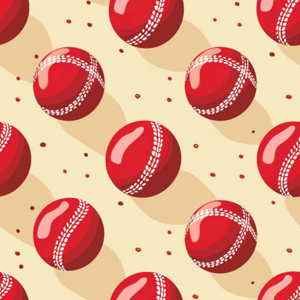 Download Seamless Pattern of Red Cricket Balls Patterns Online ...