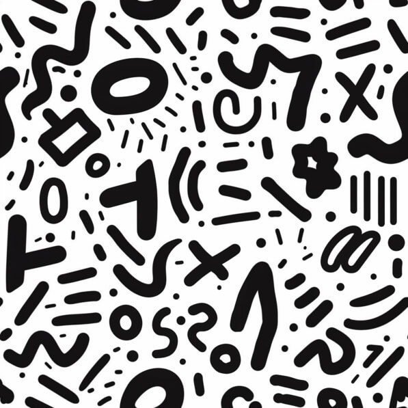 Download Seamless Pattern of Black and White Doodles Patterns Online ...
