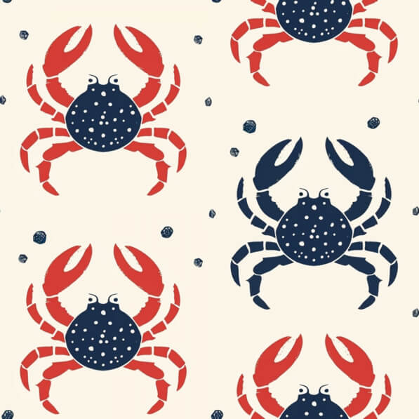 Download Colorful Crab Pattern Patterns Online - Creative Fabrica