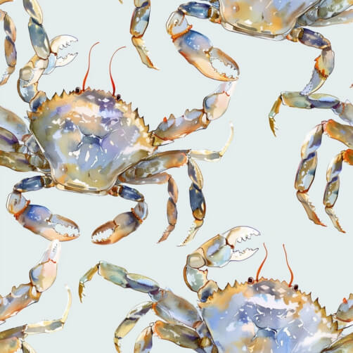 Download Watercolor Crab Seamless Pattern Patterns Online - Creative ...