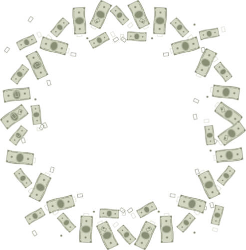 Download Stylized Dollar Bill Design Frames Online - Creative Fabrica