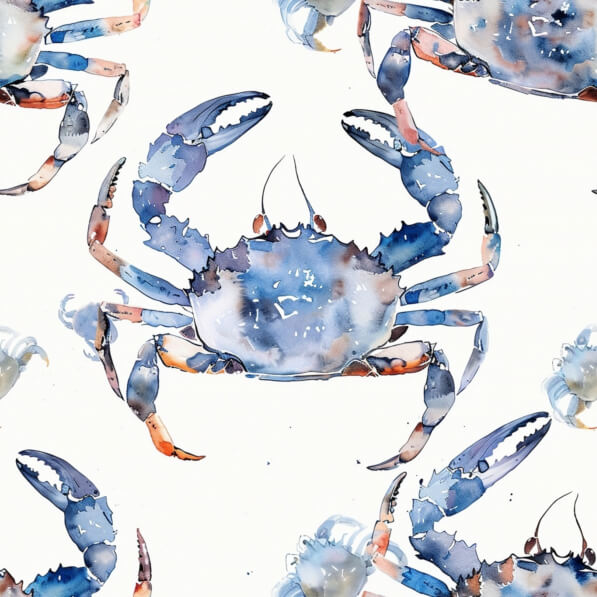 Download Blue and Orange Crab Seamless Pattern Patterns Online ...