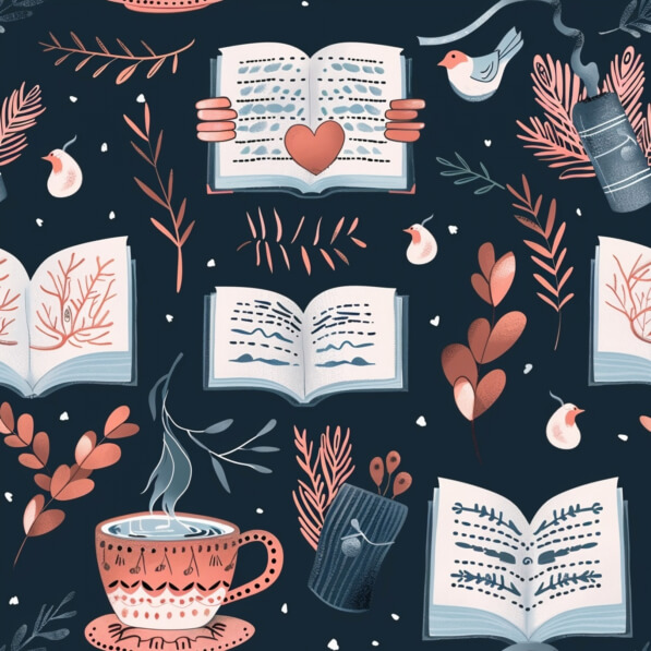 Download Reading-Inspired Seamless Pattern Patterns Online - Creative ...