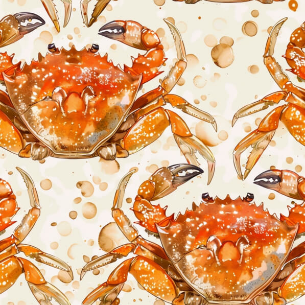 Download Orange Crabs Seamless Pattern Patterns Online - Creative Fabrica