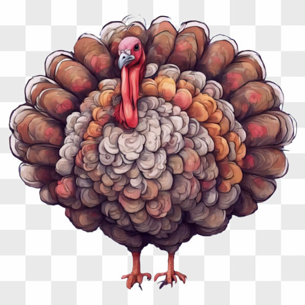 Download Colorful Turkey in Foreground Cartoons Online - Creative Fabrica