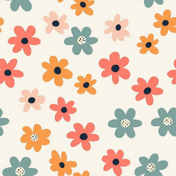 Download Colorful Flower Pattern Patterns Online - Creative Fabrica