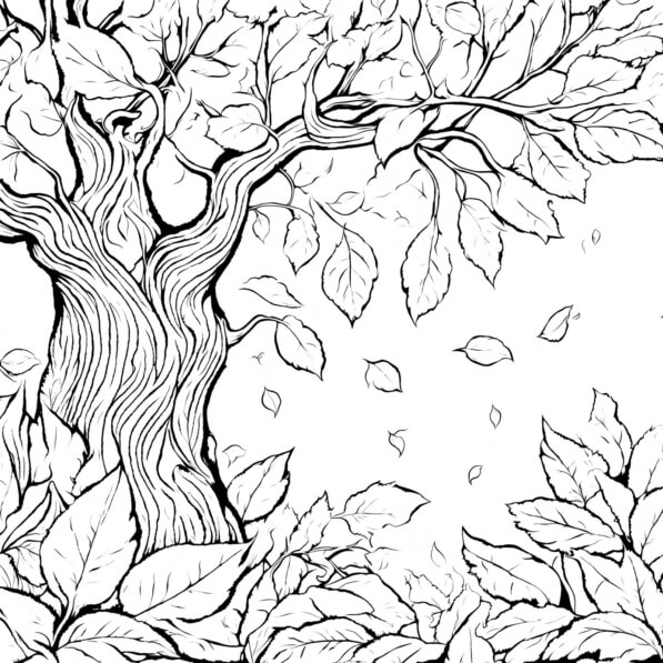 Download Autumn Tree Coloring Pages Coloring pages Online - Creative ...
