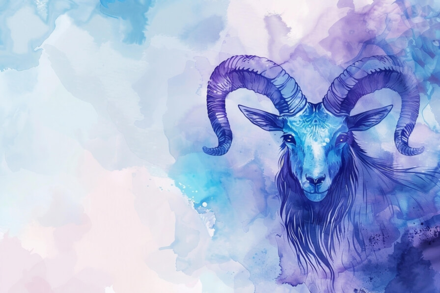 Baixe Capricórnio Signo do Zodíaco Bode Backgrounds - Creative Fabrica