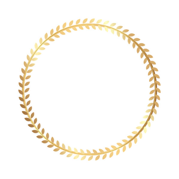 Download Gold Frame with Laurel Leaves Frames Online - Creative Fabrica