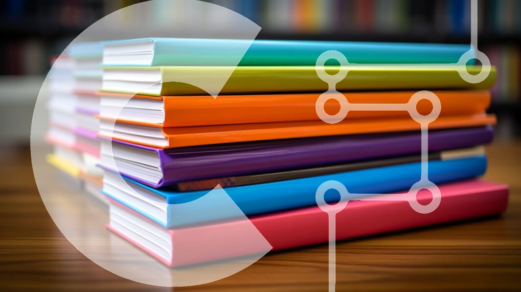 Colorful Stack of Books on Table - Education and Reading Theme stock ...