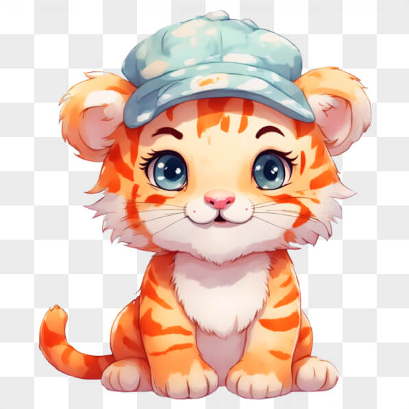 Download Kawaii Cartoon Tiger Cub Illustration Kawaii Online - Creative ...