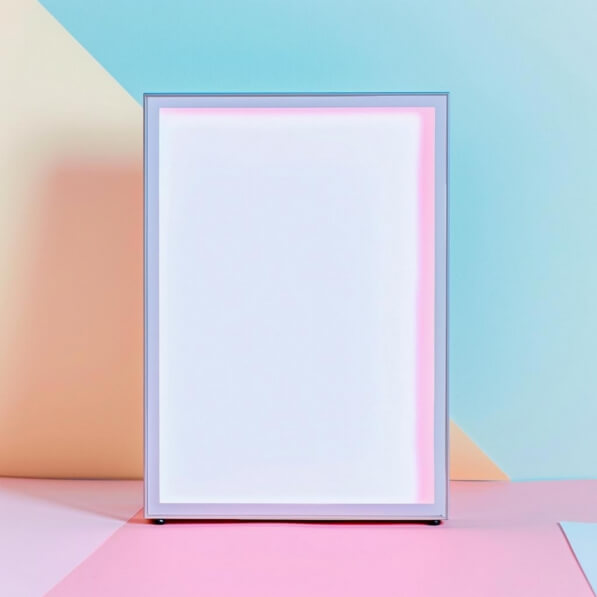 Download Surreal White Frame on Colorful Background Mockups Online ...