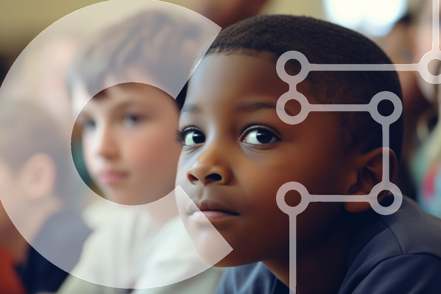 Children in Classroom or Auditorium Engaged in Learning Activities ...