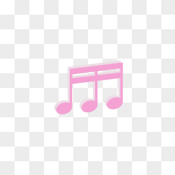 Descarga Icono de Nota Musical Rosa PNGs En Línea - Creative Fabrica