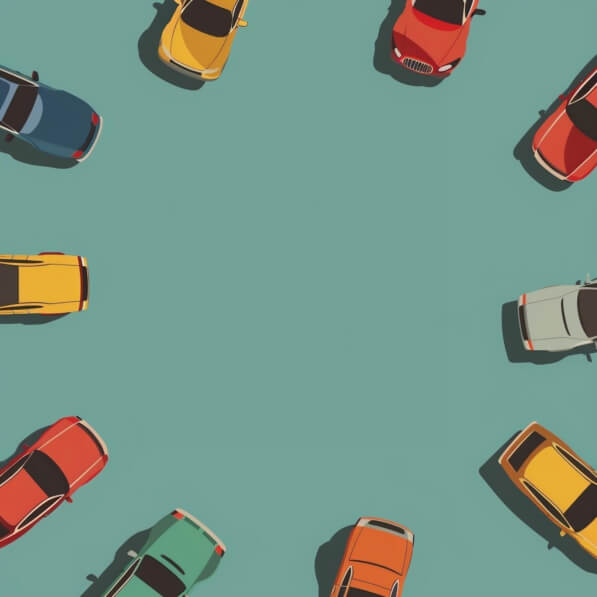 Download Circular Arrangement of Colorful Cars Backgrounds Online ...