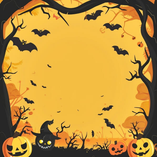 Download Halloween Background with Bats and Pumpkins Backgrounds Online ...