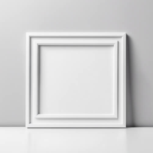 Download White Square Frame on Grey Background Mockups Online ...