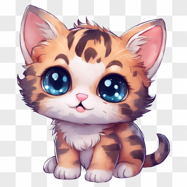 Download Kawaii Cartoon Kitten Illustration Kawaii Online - Creative ...