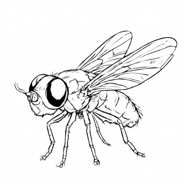 Download Educational Drawing of a Fly Coloring pages Online - Creative ...