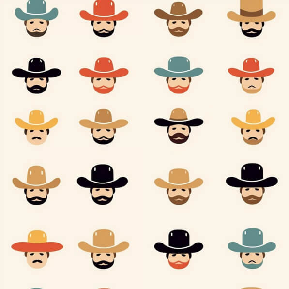 Download Western-Themed Cowboys Pattern Patterns Online - Creative Fabrica