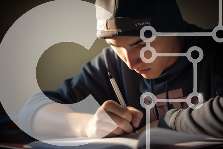 Creative Writing Scene stock photo | Creative Fabrica