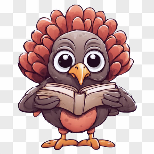 Download Cartoon Turkey Reading Open Book Cartoons Online - Creative ...