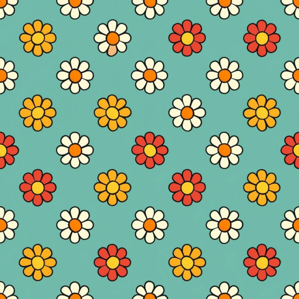 Download Seamless Daisy Flower Pattern Patterns Online - Creative Fabrica