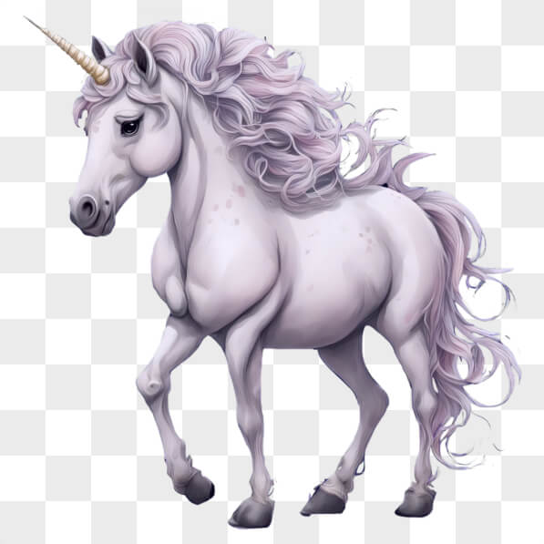 Descarga Unicornio Blanco Majestuoso Cartoons En Línea - Creative Fabrica