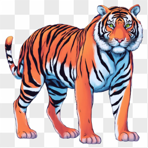 Download Tiger Head Image with Floral Crown Cartoons Online - Creative ...
