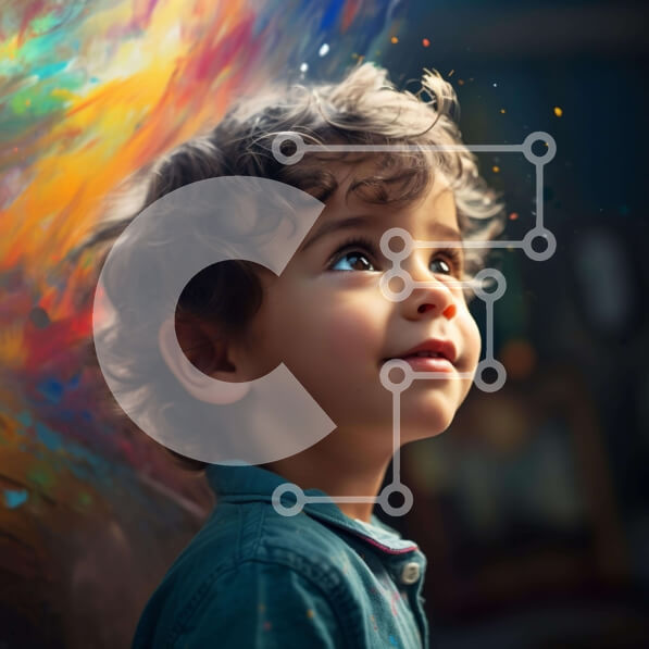 Download Young Boy in Front of Abstract Painting Stockphotos Online ...