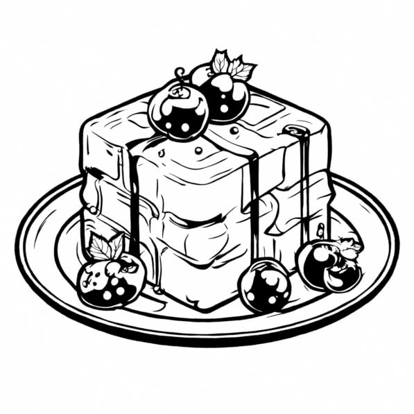 Download Ice Cream Cake Drawing Coloring pages Online - Creative Fabrica