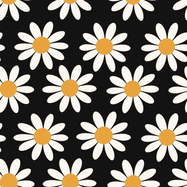 Download White and Yellow Daisy Pattern Patterns Online - Creative Fabrica