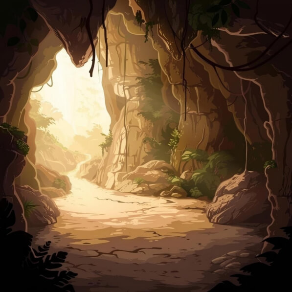 Download Cartoon Underground Cave Illustration Backgrounds Online ...