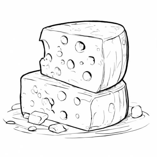 Free Cheese Coloring pages - Download Printable Cheese Coloring sheets ...