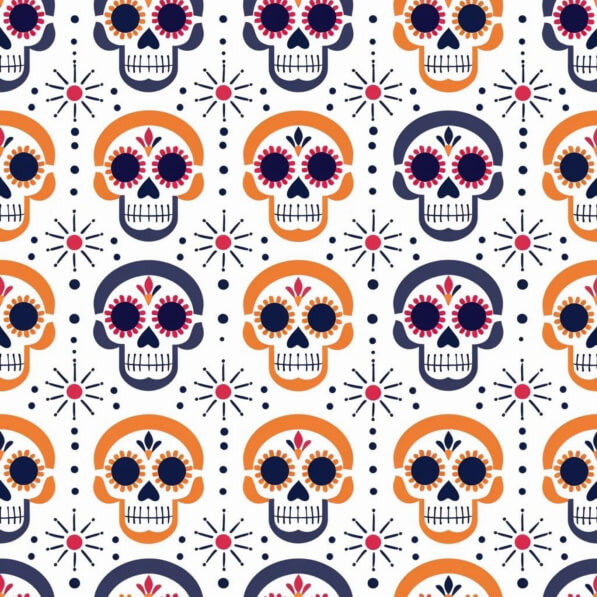 Download Dia de los Muertos Sugar Skull Pattern Patterns Online ...