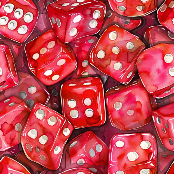 Download Colorful Red Dice Image Patterns Online - Creative Fabrica