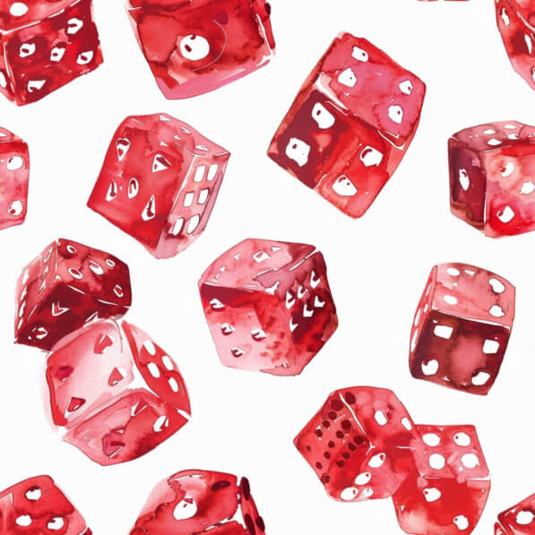 Download Red Dice Seamless Pattern Patterns Online - Creative Fabrica