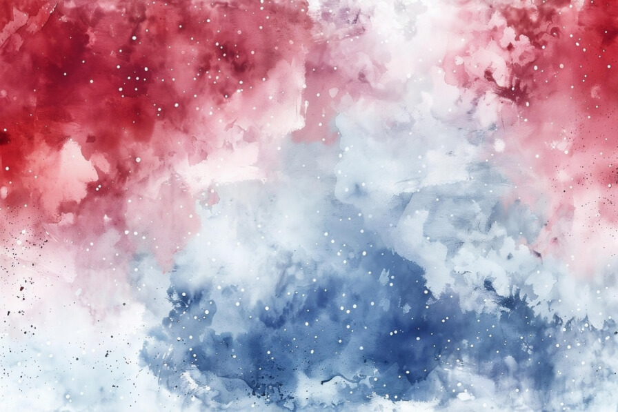 Download Red, White, and Blue Watercolor Painting of the USA ...
