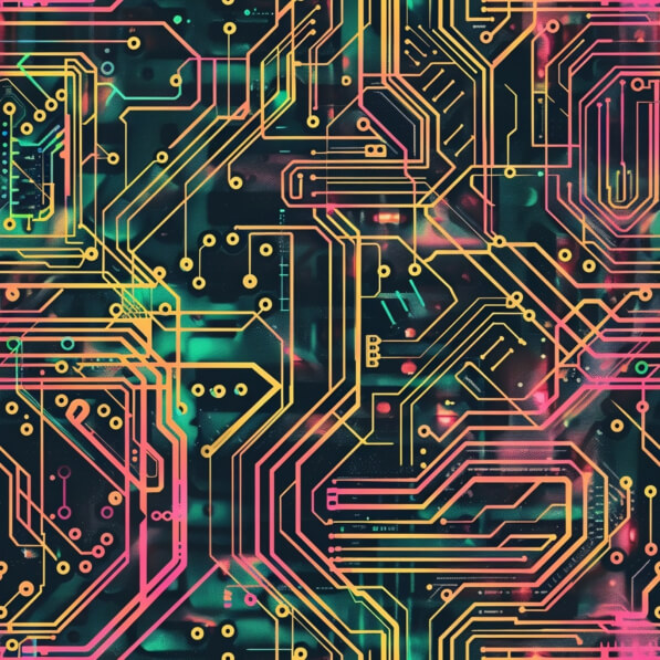 Download Colorful Circuit Board Pattern Patterns Online - Creative Fabrica