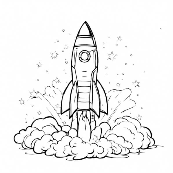 Download Rocket Launch Educational Coloring Page Coloring pages Online ...