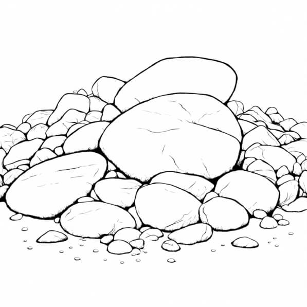 Download Rocks Coloring Page Coloring pages Online - Creative Fabrica