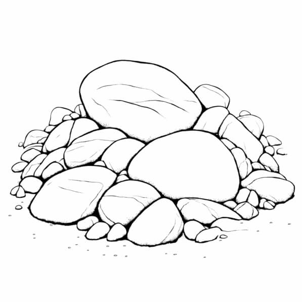 Download Educational Rocks Drawing Coloring pages Online - Creative Fabrica