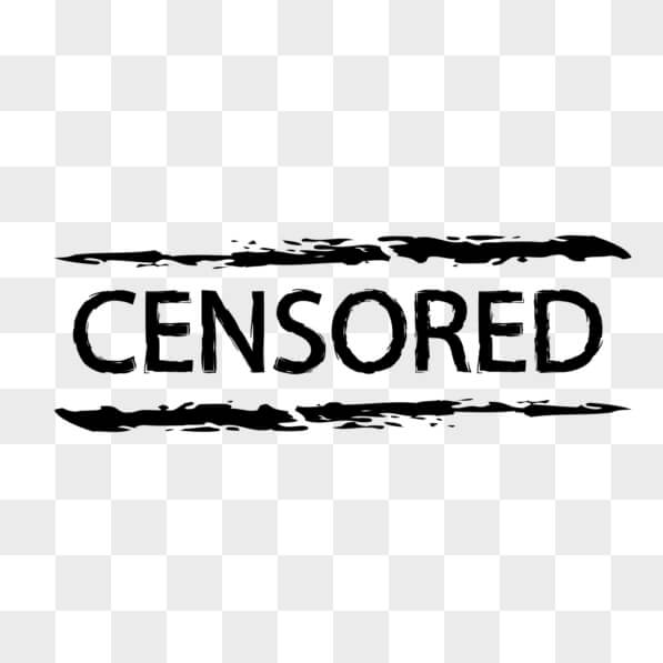 Download Vintage 'Censored' Word Font PNGs Online - Creative Fabrica