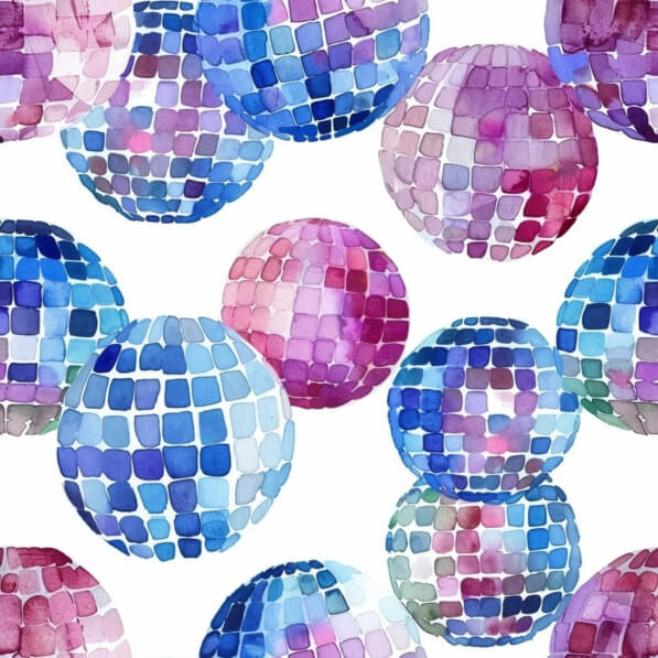 Download Colorful Disco Balls Seamless Pattern Patterns Online ...