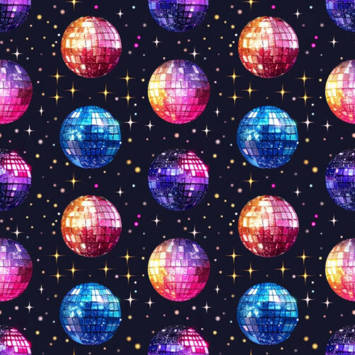 Download Seamless Disco Ball Pattern Patterns Online - Creative Fabrica