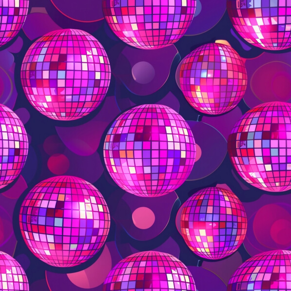 Download Pink Disco Balls Seamless Pattern Patterns Online - Creative ...