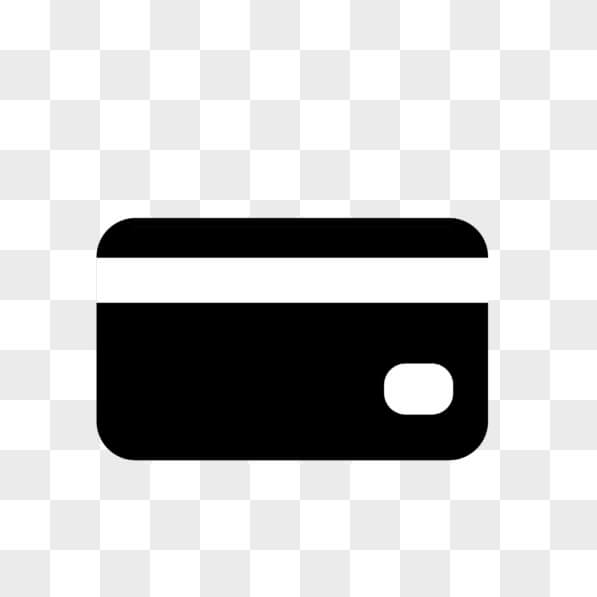 Download Black and White Credit Card Icon PNGs Online - Creative Fabrica