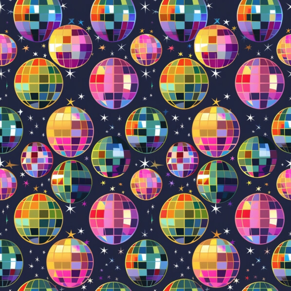 Download Colorful Disco Ball Seamless Pattern Patterns Online ...